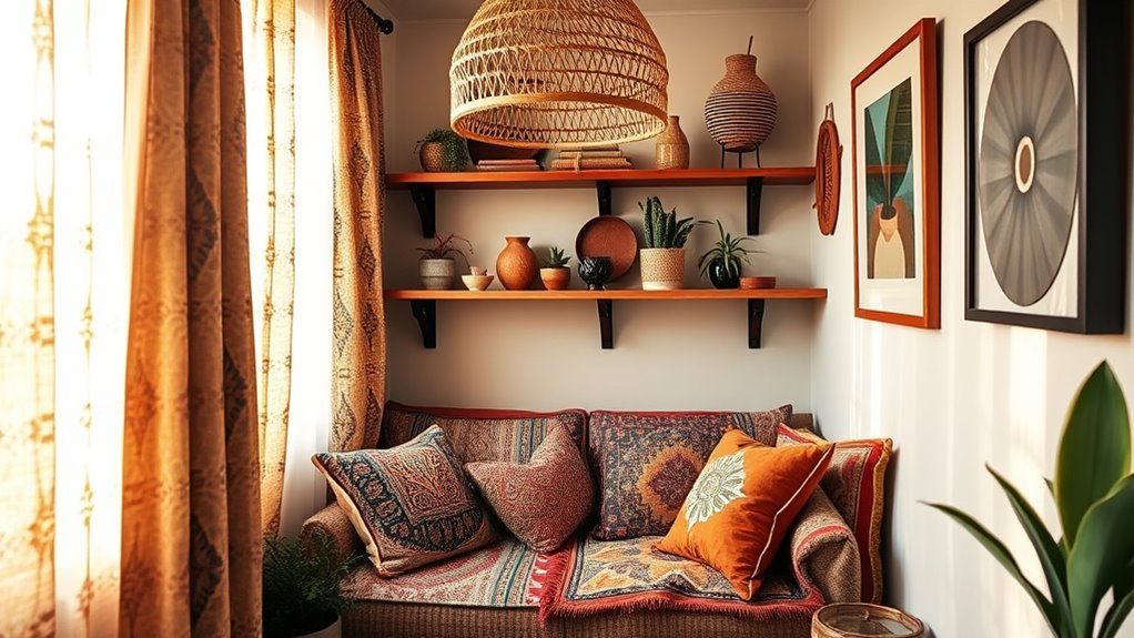 Maximizing Small Spaces With Boho Interior Design - Fashionide